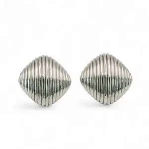 MISS CECILIA Vera Stud Earrings - Silver