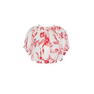 AGUACLARA Rouge Crop Top - Red
