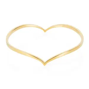 LEE RENEE Heart Bangle - Gold