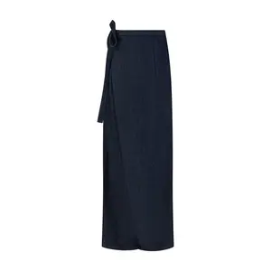 CLOTHES BY LOCKER ROOM Wrap-front Wide-leg Jeans