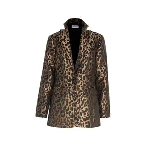 CIRCULAR PATH Gold / Black Donna Blazer Leopard-black