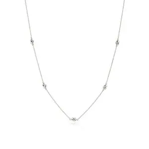 AUREE JEWELLERY Sterling St Ives Knot Necklace - Silver