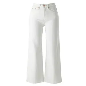 HER & GLORY Rosie Wide Leg In Metro Mist - White