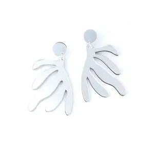 BY CHAVELLI Matisse Earrings In Mirror - Silver