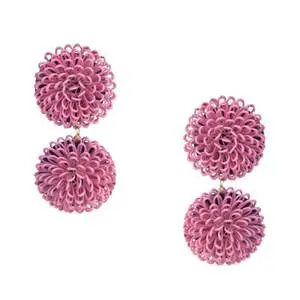 Pat’s Jewelry Double Pompom - Pink