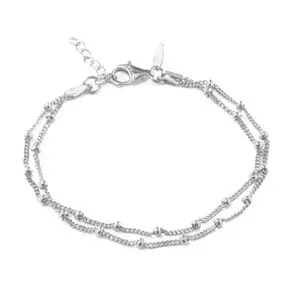 MURU Duo Bead Bracelet - Silver