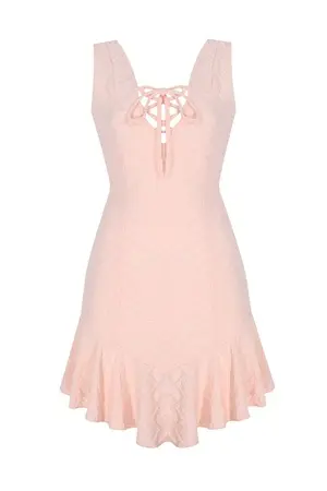 NO'DESIGN Duchess Ruffled Mini Dress - Pink