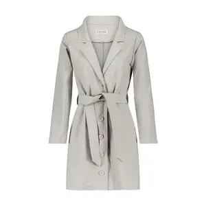 MARIANNE BY MARIE JORDANE Pia Blazer Denim Dress - Grey