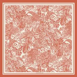 JESSIE ZHAO NEW YORK Terracotta Dream Double Sided Silk Scarf - Red