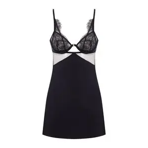 HOUSE OF SILK Bowie Underwire Babydoll - Black