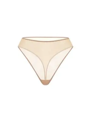 ZHILYOVA Neutrals Ocean High-waisted Thong - Beige