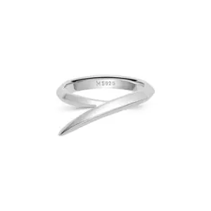 MEULIEN Pointed Curve Ring - Silver