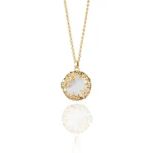 KASUN LONDON Ivory Pearl Locket - Gold