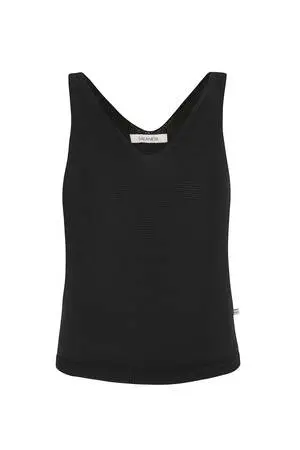SALANIDA Mare 100% Linen Tank Top - Black