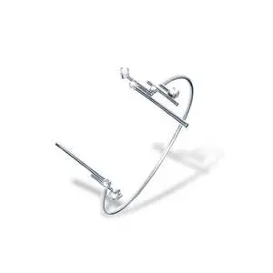 Grossé Platinum & Crystal Open Bangle Bracelet, Series Starlight - Silver