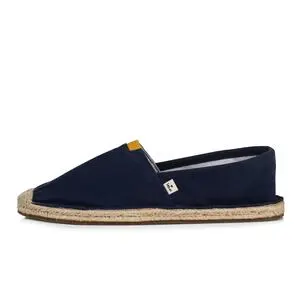 KINGDOM OF WOW Extra Fit Cotton Canvas Espadrilles With Jute Soles - Blue