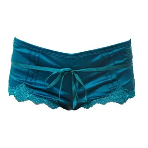 TALLULAH LOVE Opulent Lace In Peacock Short - Blue