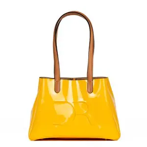 DANNI RO Neutrals / All-in Rita Bag Yellow Patent Leather - Orange