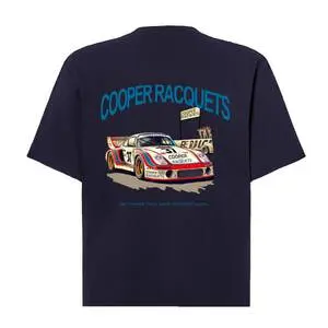 COOPER RACQUETS Racing T-shirt Navy - Blue