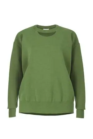SALANIDA Rotondo 100% Merino Jumper Olive - Green