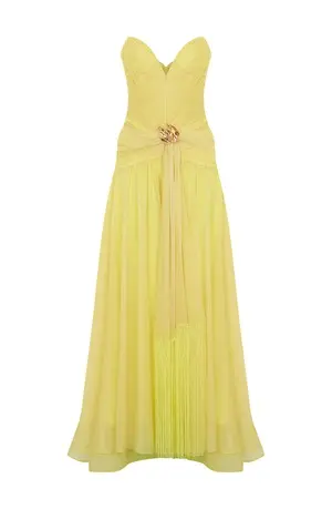 TUBA ERGIN Charlotte Maxi Dress - Yellow