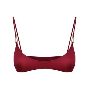 BIANCA RESORTWEAR Mina Bikini Top In Cherry - Red