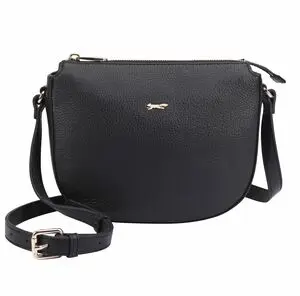 Paul Costelloe Hazara Leather Crossbody Bag - Black