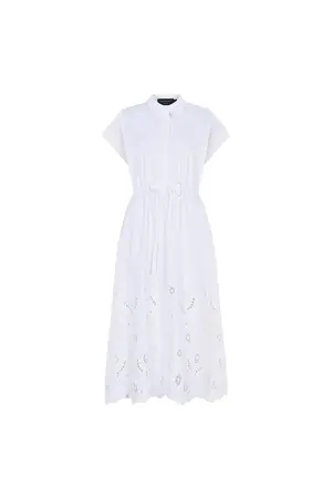 EXQUISE Leila Crisp And Chic Belted Dress