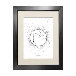 EMILY CARTER Sagittarius Star Sign' Fine Art Print A4 - Black