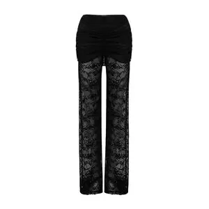OW Selah Sheer Lace Pants - Black