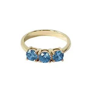 BELINDA JEWELZ Swiss Topaz Mari Birthstone Ring Blue