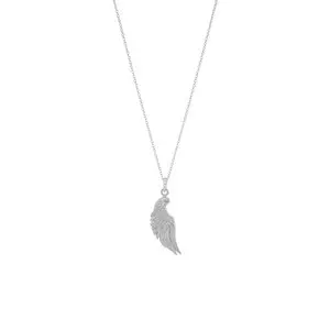 SEVEN SAINTS Angel Wing Necklace, White Rhodium Over Sterling - Silver