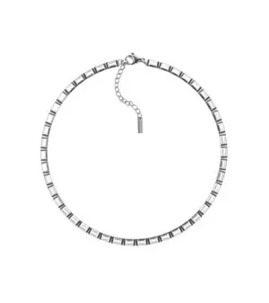 ADRIANA PAPPAS DESIGNS Rhodium Baguette Tennis Choker - Silver