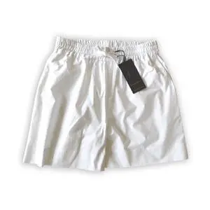 DECOFLUX HOME Cotton Percale Shorts - White