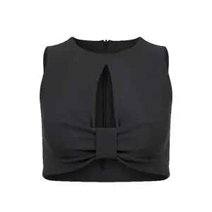 MAAN ISTANBUL Detailed Chest Back Zippered Bustier Nisan - Black