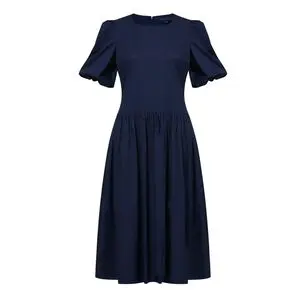 HELEN MCALINDEN Iris Marine Navy Dress - Blue