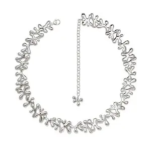 LUCY QUARTERMAINE Sterling Continual Splash Necklace - Silver