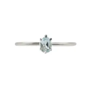 LEE RENEE Aquamarine Ring - Silver