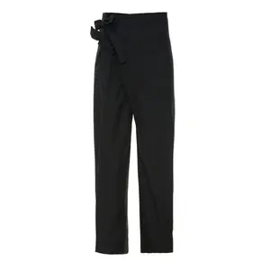 MOE Black Checkered Wool Pants - Grey