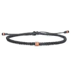 HARBOUR UK Energy & Protection Copper Rope Bracelet - Black