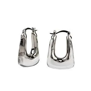 ZYNNIA COLLECTIVE Neutrals / See Through Hoops - Silver