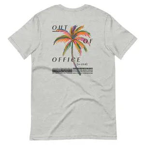 ANCHOR & CREW Heather Out Of Office Passenger Organic Cotton T-shirt - Grey