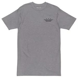 ANCHOR & CREW Heather Gustatory Originals Good Taste... Heavy Cotton Embroidered T-shirt - Grey