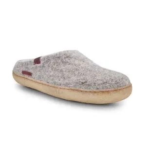 BETTERFELT Classic Slipper With Natural Crepe Rubber Sole - Grey