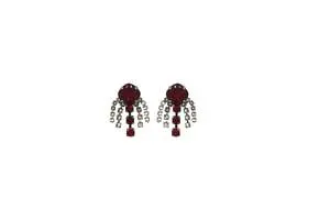 VICKISARGE Red / Silver The Red Sparkler In Platinum - Red/silver