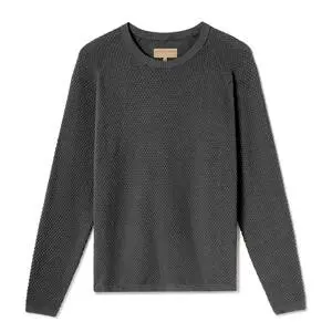 WESTON JON BOUCHER Ripley Crew Neck Cotton & Cashmere Blend Sweater - Grey