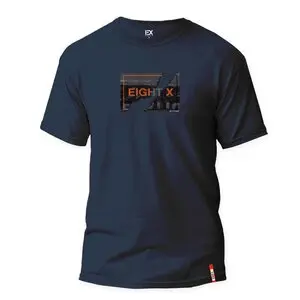 EIGHT X Backstage Street T-shirt Navy - Blue