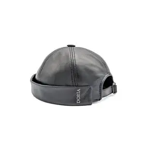 DORIA 1905 Faux Leather Docker Cap
