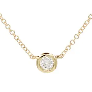 KAMARIA Diamond Solitaire Necklace - Gold