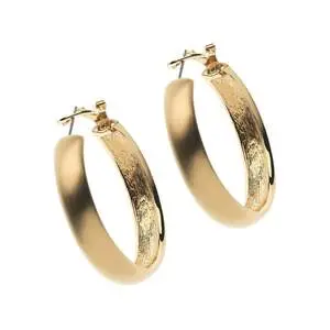 EMMA HOLLAND JEWELLERY Satin Hoop Earrings - Gold
